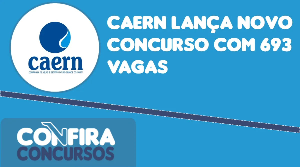 CAERN lança novo concurso com 693 vagas