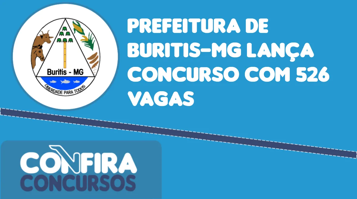 Prefeitura de Buritis-MG lança concurso com 526 vagas